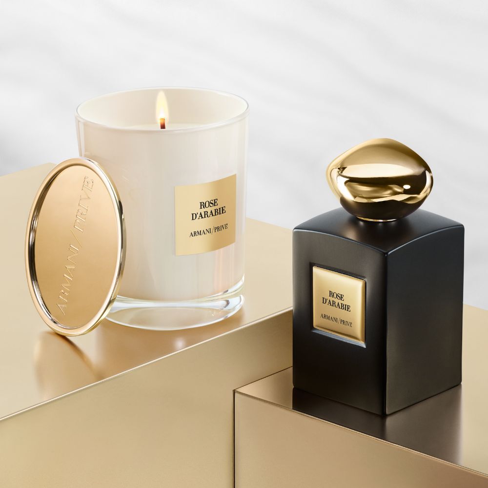ARMANI PRIVE ROSE D ARABIE CANDLE 175G Armani Beauty KSA